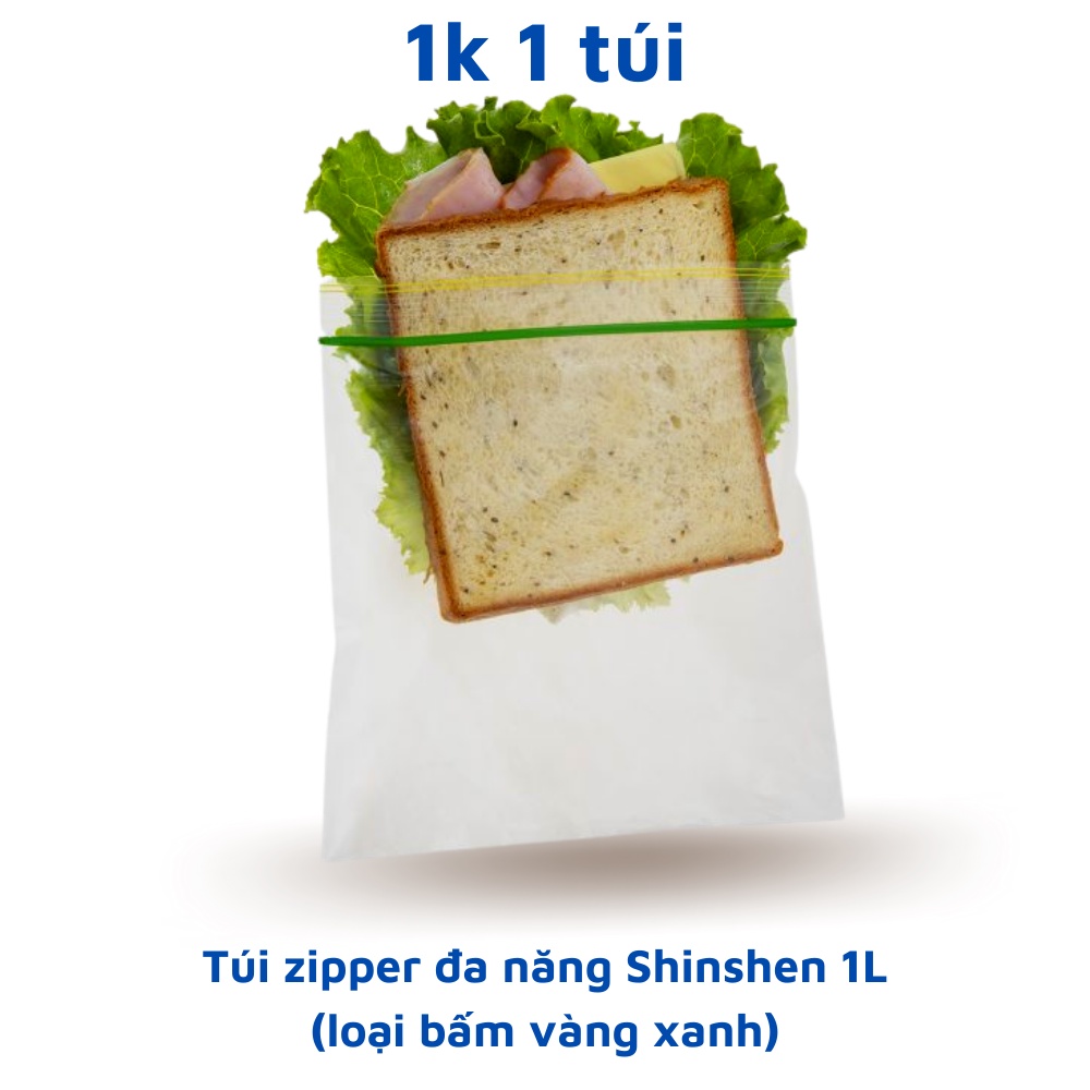 [1 hộp 20 túi] Túi zip đựng thực phẩm tái sử dụng, Túi đa năng khóa kéo ...