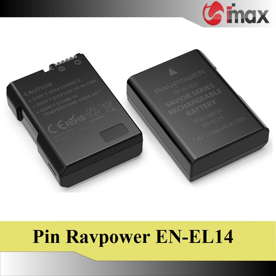 Pin máy ảnh Ravpower cho Nikon EN-EL14 | Shopee Việt Nam