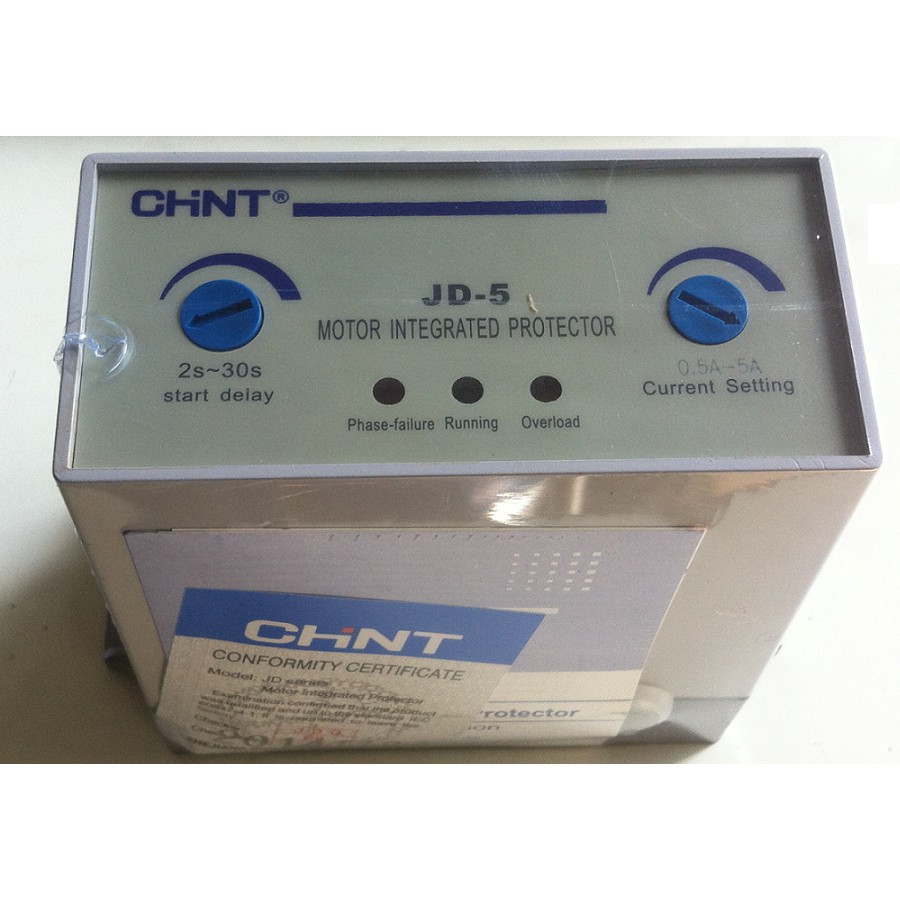 (Chint) Rơle bảo vệ động cơ JD-5 dải dòng 0.5A-5A,2A-20A,20A-80A đồng giá , 80-200A , 200-400A ...