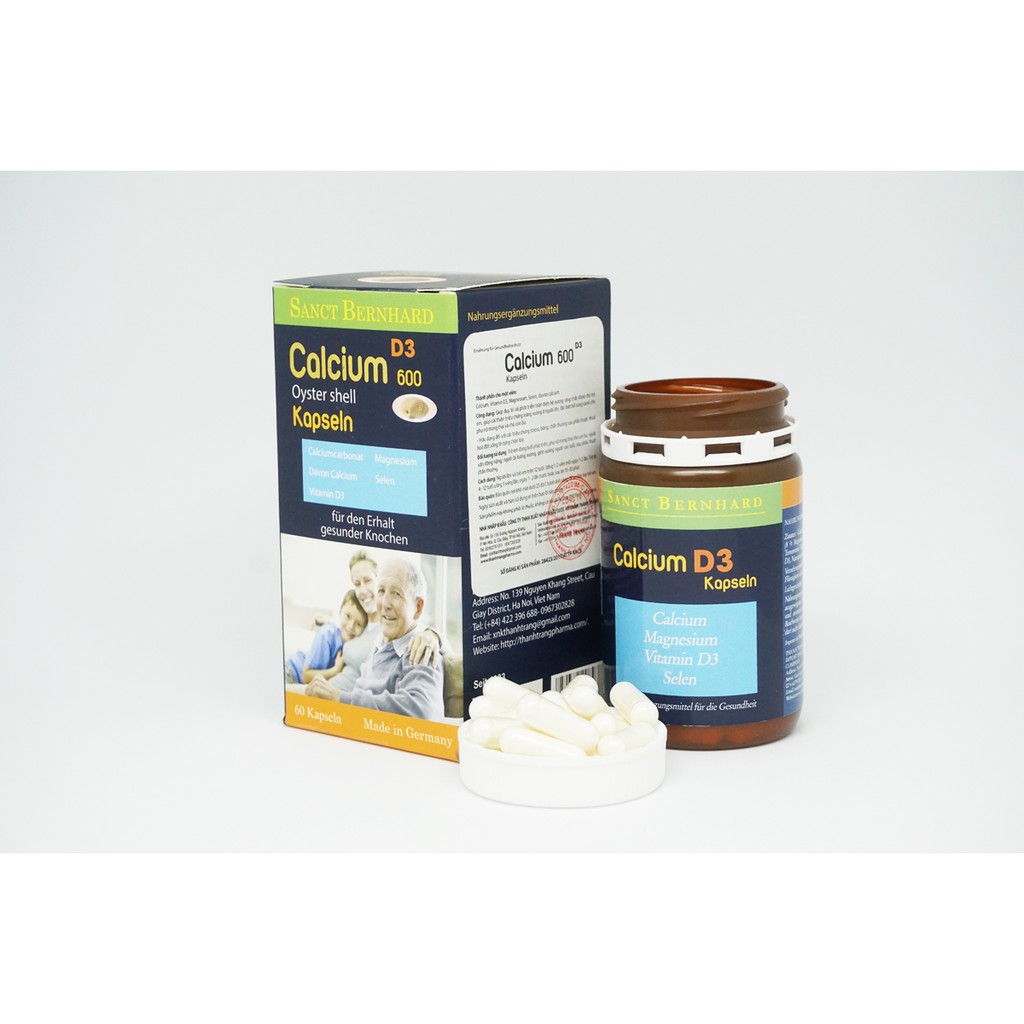 [Chính hãng nhập khẩu Đức] Viên uống bổ sung canxi CALCIUM D3 KAPSELN (Lọ 60 viên nang) | Shopee ...