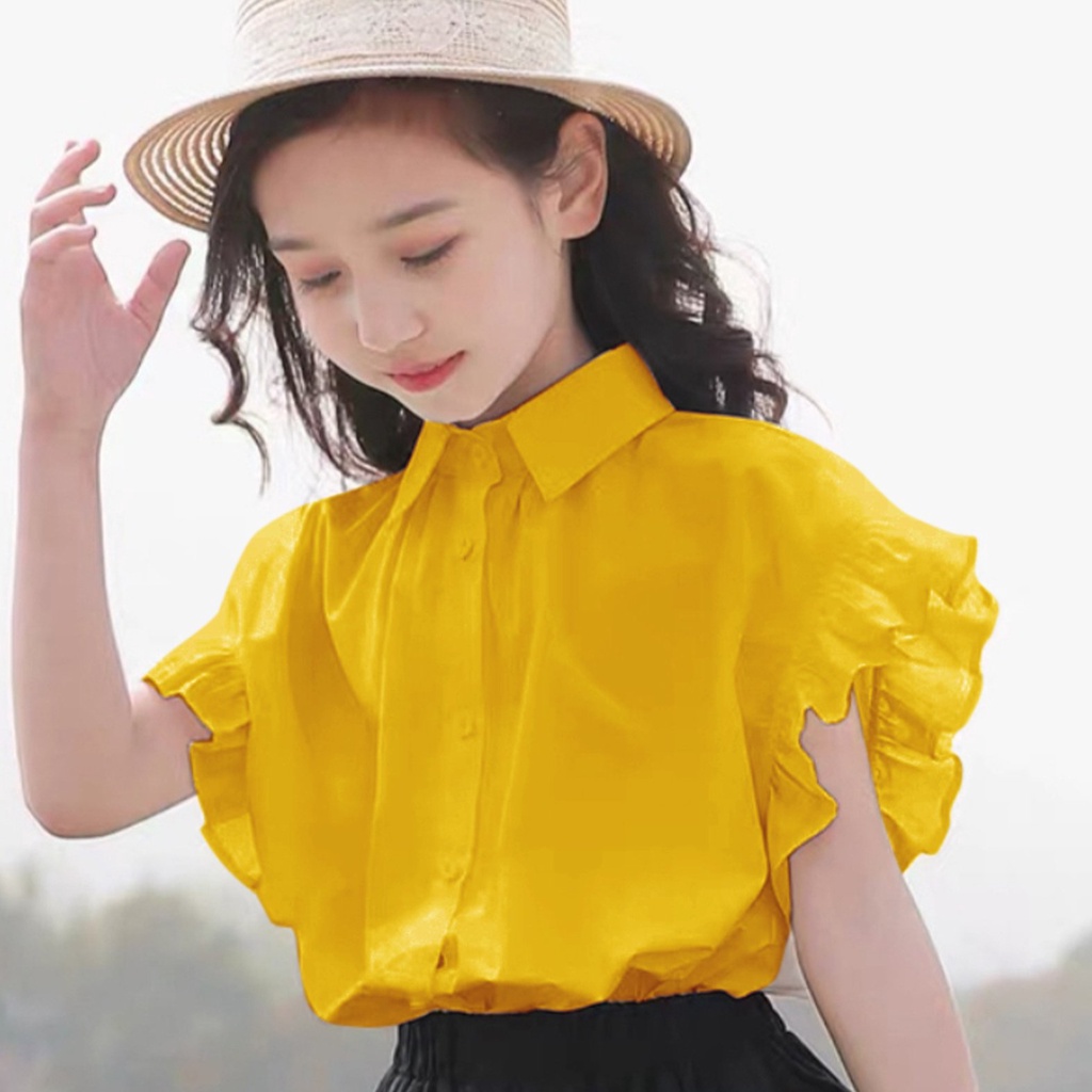 Áo Sơ Mi Bé Gái áo đi Học áo Bé Gái áo Sơ Mi Mát Lạnh Shopee Việt Nam