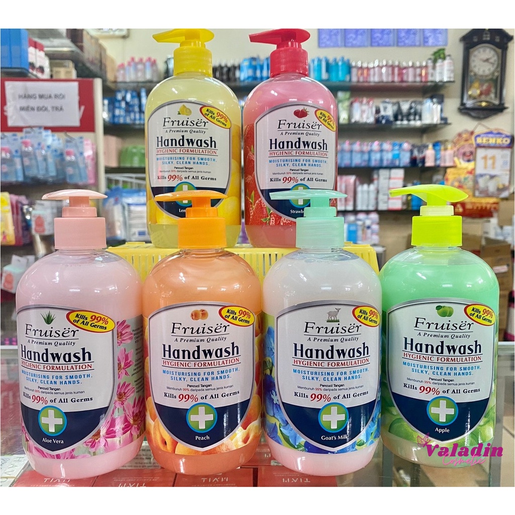 Nước rửa tay FRUISER Hand Wash 500ml Hương Trái Cây | Sữa rửa tay ...