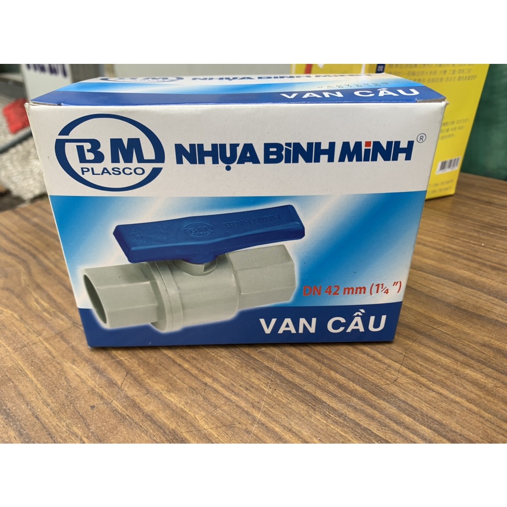 Van nhựa tay gạt ( van cầu) PVC Bình Minh 21, 27, 34. 42, 49, 60 ...