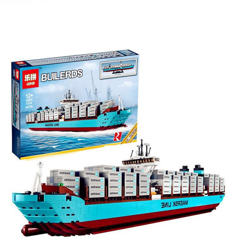 Lắp ráp xếp hình 1518 mảnh Lego Creator 10241 Lepin 22002 Maersk Line ...