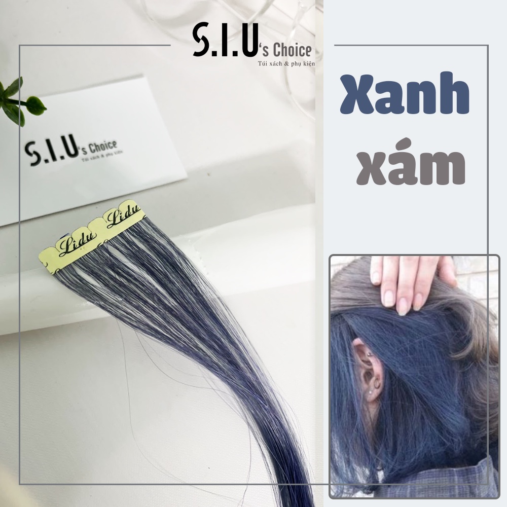 [LINE DÁN] Tóc giả highlight dán từ sợi protein giống tóc thật dài 65cm ...