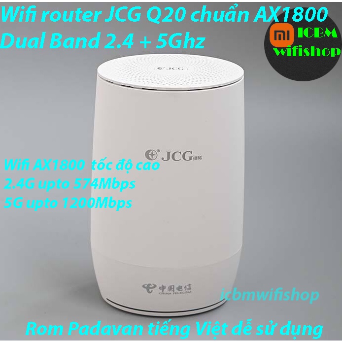 Phát Wifi, kích sóng 6 MESH AX1800 JCG Q20 dual band phát sóng cực khoẻ | Shopee Việt Nam