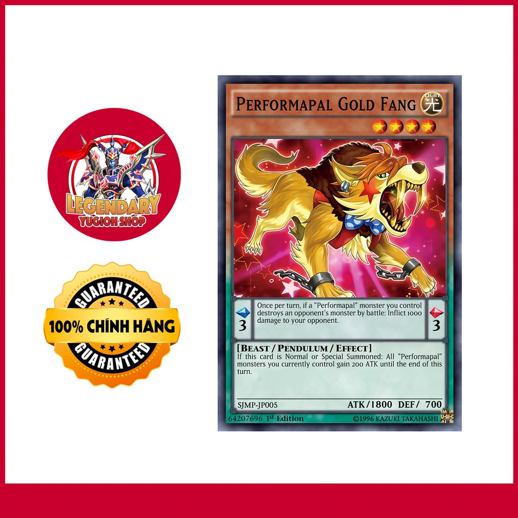 [EN][Thẻ Bài Yugioh Chính Hãng] Performapal Gold Fang | Shopee Việt Nam