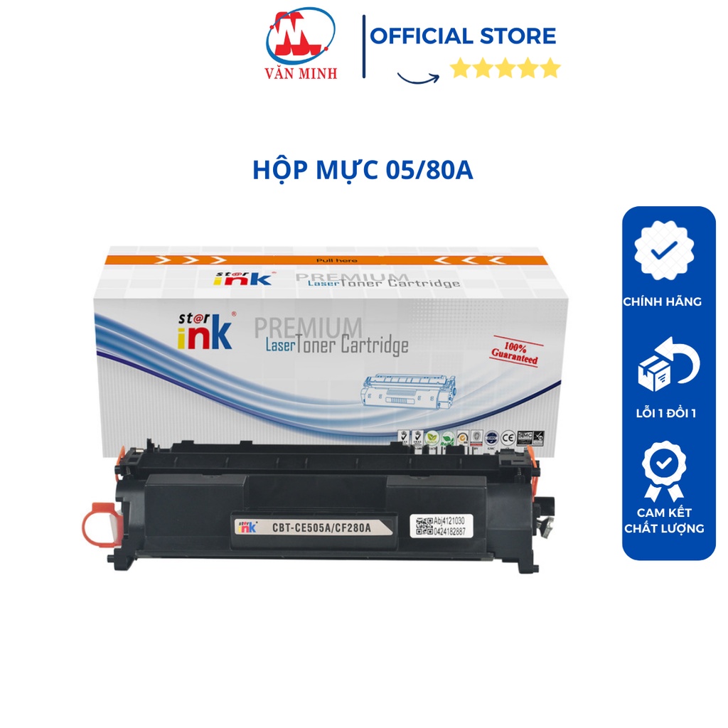 Hộp mực 05/80A, dùng cho máy in HP Pro 400, P2035, P2055, P2055D, P2050, M40... Canon LBP251DW ...