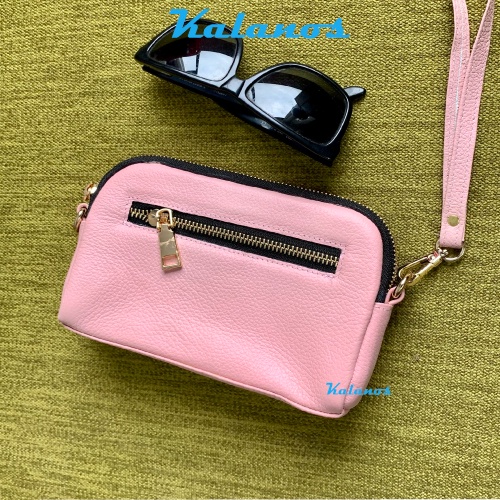 Bóp Ví nữ cầm tay da bò cao cấp dễ thương Kalanos KBNU900-Hong, Ví dài ...