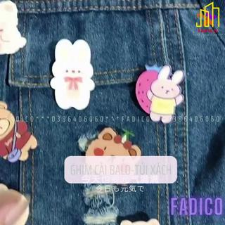 Ghim cài Balo túi ví,Trâm cài balo HOẠT HÌNH GẤU dễ thương,kích thước 3 ...