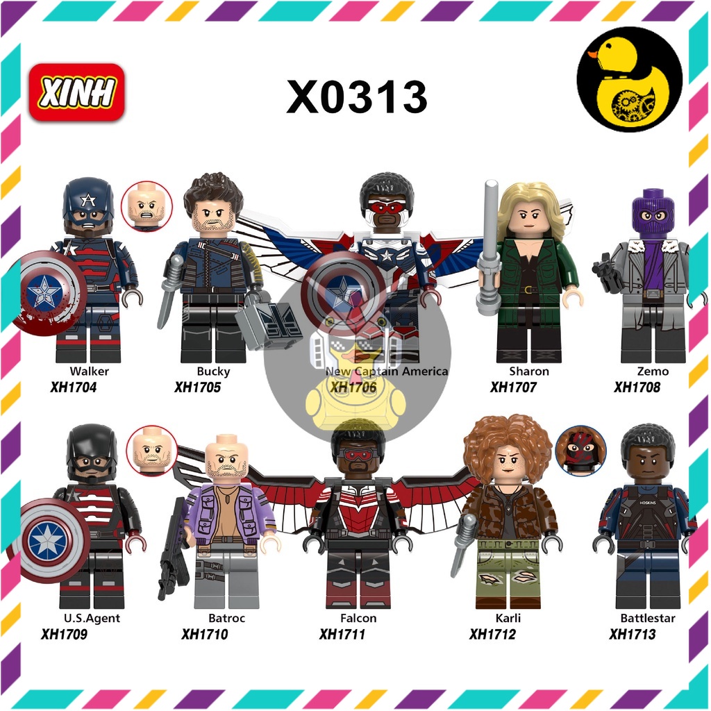 X0313 Mô Hình Siêu Anh Hùng Captain America US Agent Battlestar Winter ...