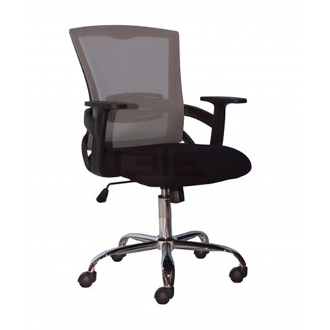 Ghế xoay văn phòng nâng hạ IBIE ID8311 chân inox lưng lưới có tay ...