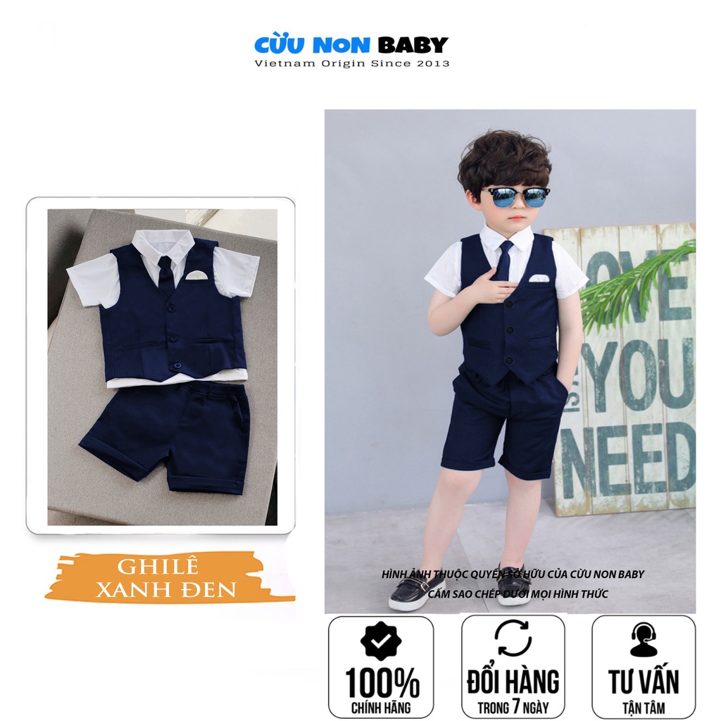 [Ảnh Thật] Bộ Vest Ghile Bé Trai Công Tử Bạc Liêu Sang Chảnh + Tặng kèm ...