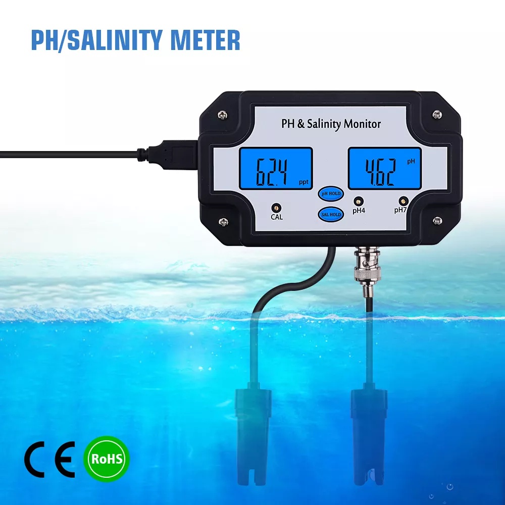 Máy quan trắc pH liên tục pH-2685 Digital 2 in 1 pH Salinometer Acidity ...