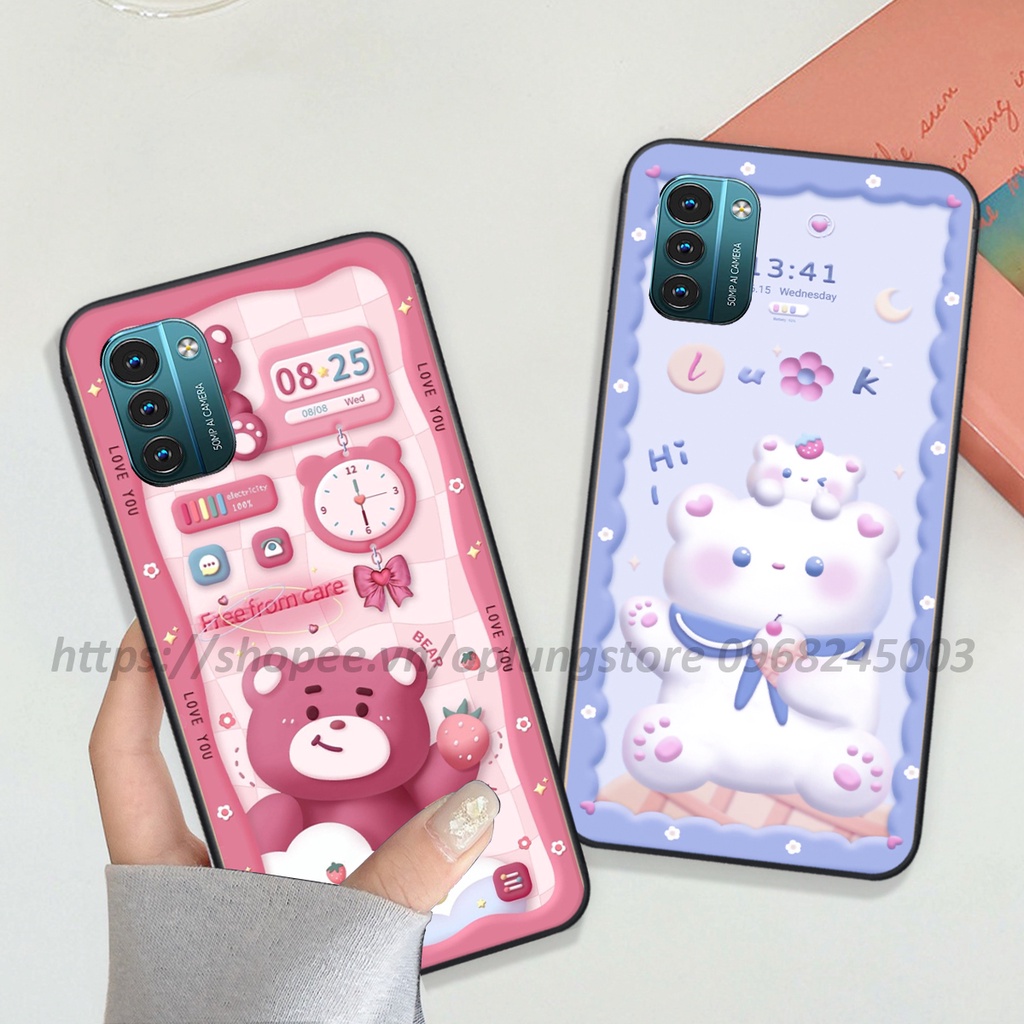 Ốp Nokia G11 / G21 / G11 Plus in hình 3D gấu,thỏ cute dễ thương ...