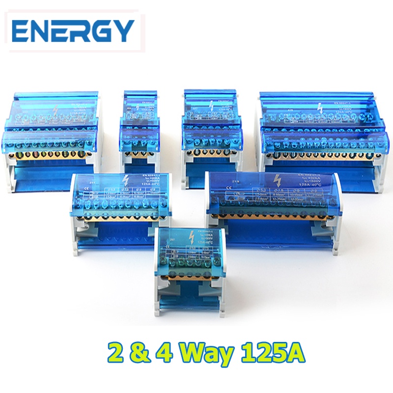 THIẾT BỊ ĐIỆN ENERGY – HỘP NỐI CÁP KHỐI CÀI RAIL 2P, 4P 125A | Shopee ...