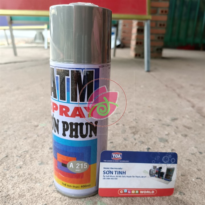 Sơn xịt màu xám ATM A215 | Shopee Việt Nam