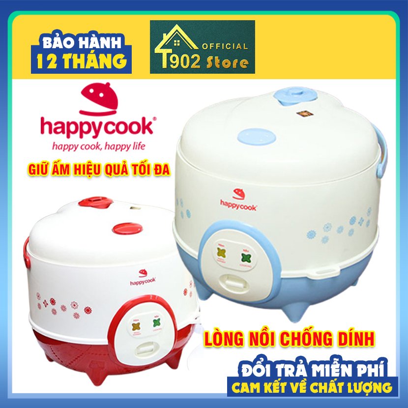 Nồi Cơm Điện Happy Cook Cao Cấp Dung Tích 1.2 Lít và 1.8 Lít, Tặng Kèm ...