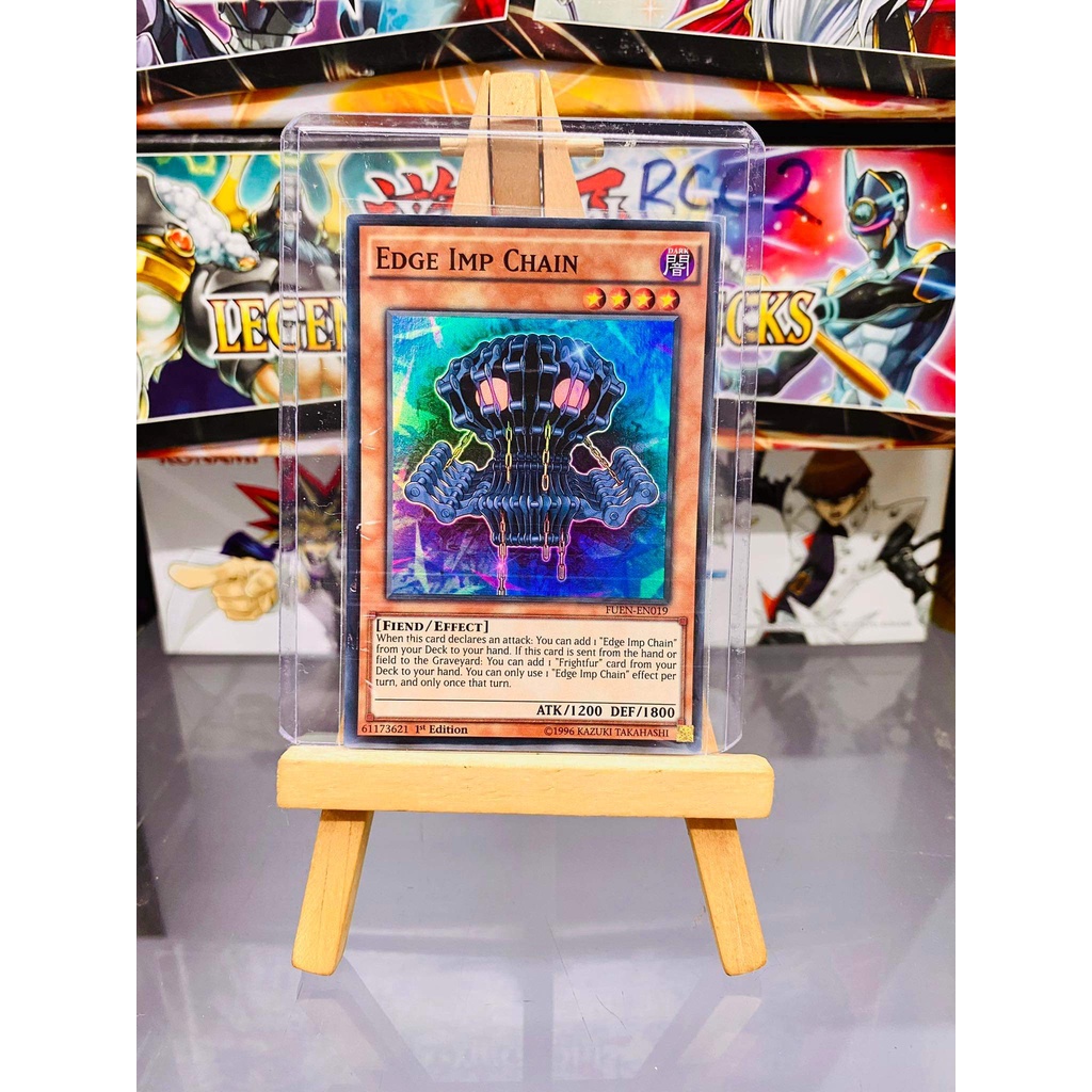 [ Dưa Hấu Yugioh ] Lá bài thẻ bài Edge Imp Chain – Common Super Rare - Tặng bọc bài nhựa bảo ...