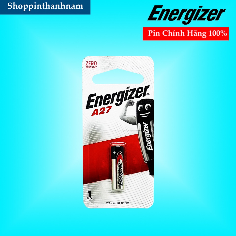 Pin A27 Energizer 12V Vỉ 1 Viên Chính Hãng Thay Remote Cửa Cuốn ...