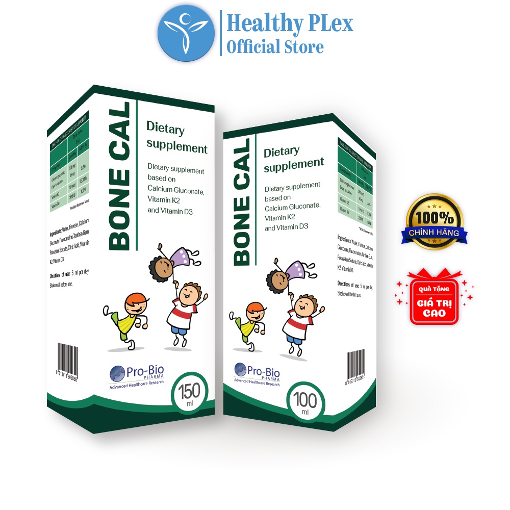 Canxi Hữu Cơ Cho Bé - Bone Cal Bổ Sung Canxi Vitamin D3-k2 Giúp Phát Triển Chiều Cao Tối Ưu ...
