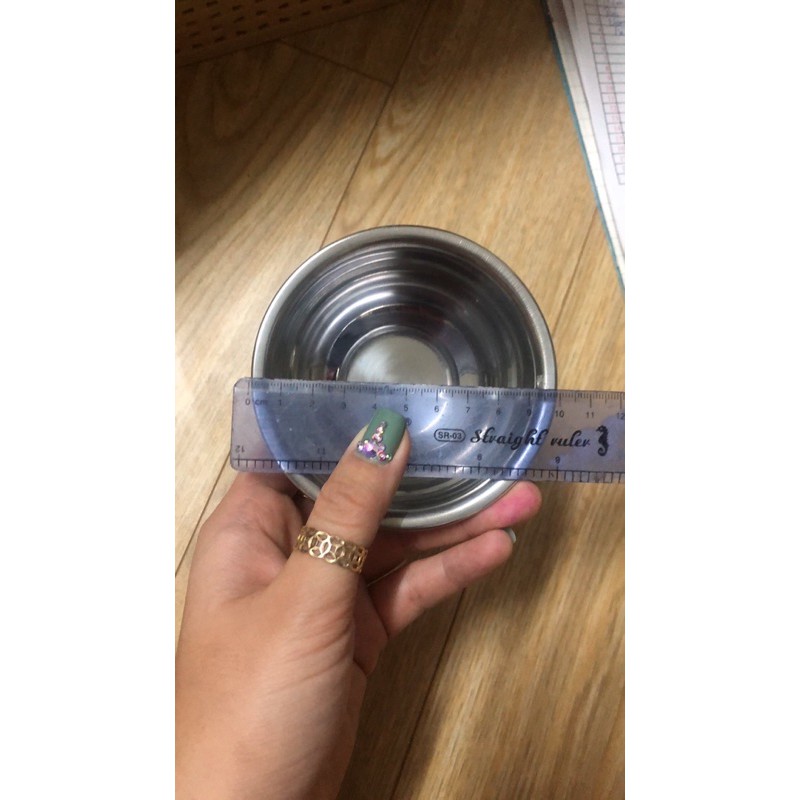 BÁT INOX SIZE 10cm - BÁT ĐỰNG BÔNG TẨM CỒN | Shopee Việt Nam
