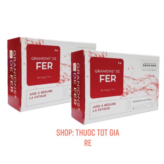 Granions De Fer -Bổ sung Sắt cho cơ thể ( Chính hãng ) Pháp | Shopee ...