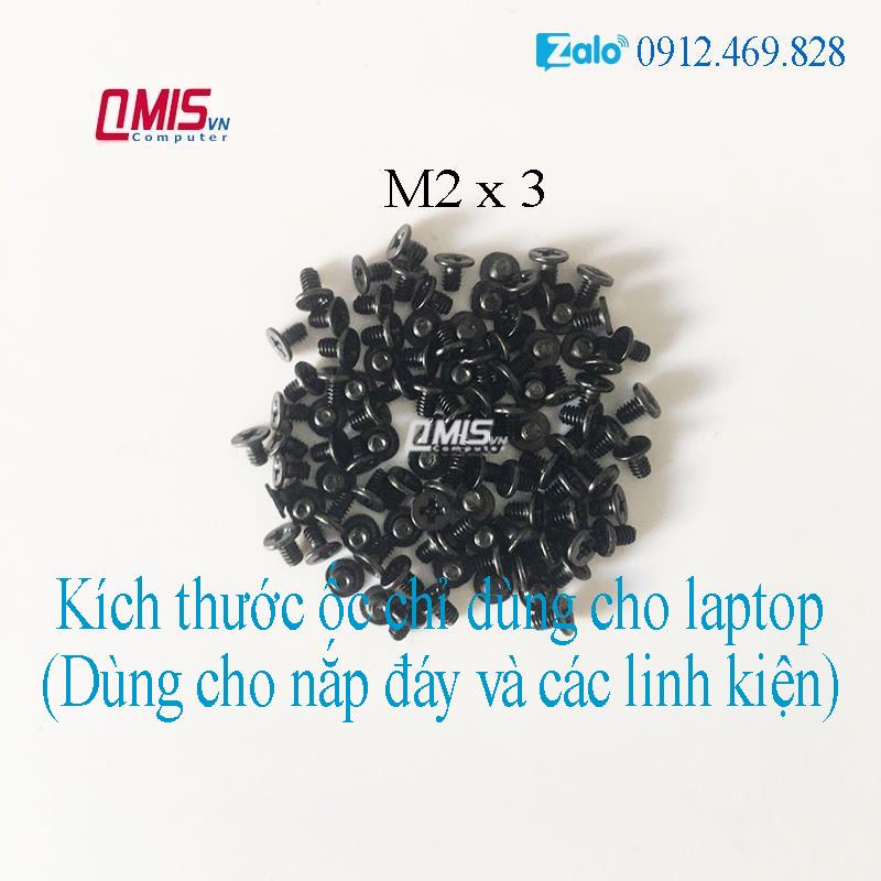 M2*3 (Mũ 4mm) Ốc vít laptop dùng lắp đặt, gắn màn hình laptop, card ...