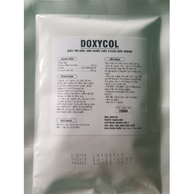 Doxycol đặc trị hen cho gà gói 100g | Shopee Việt Nam