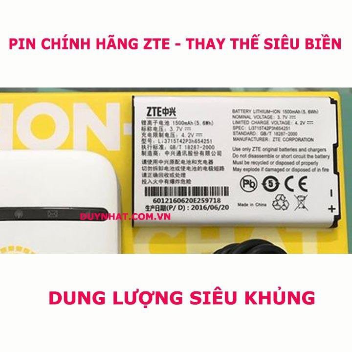 PIN CHO PHÁT WIFI ZTE MF60, MF61, MF62, MF63, MF65 - PIN WIFI ZTE DUNG ...