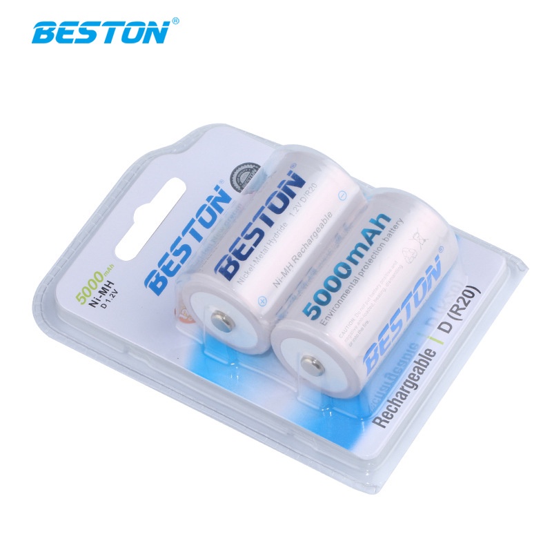 Pin D sạc BESTON 5000mAh vỉ 2 pin đại dùng cho bếp ga, đèn pin, thiết ...