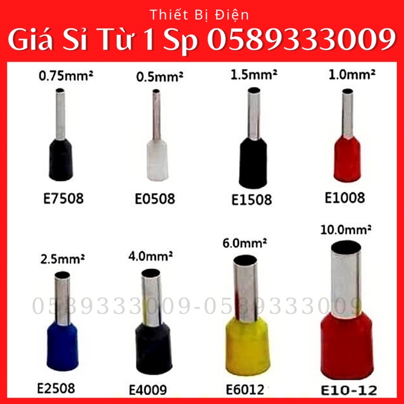 [ĐỒNG] Đầu cốt pin rỗng / cos kim rỗng / đầu cosse dây điện từ 0.5mm2 -16mm2 | Shopee Việt Nam