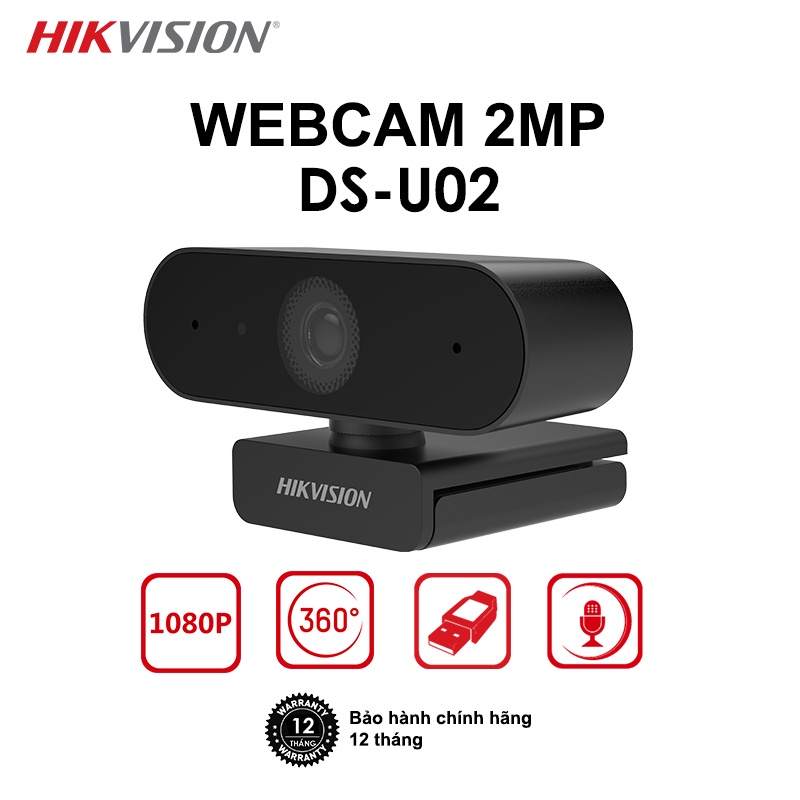 Webcam Hikvision DS-U02, FHD 1080P, Tích Hợp Micro - Hàng Chính Hãng ...