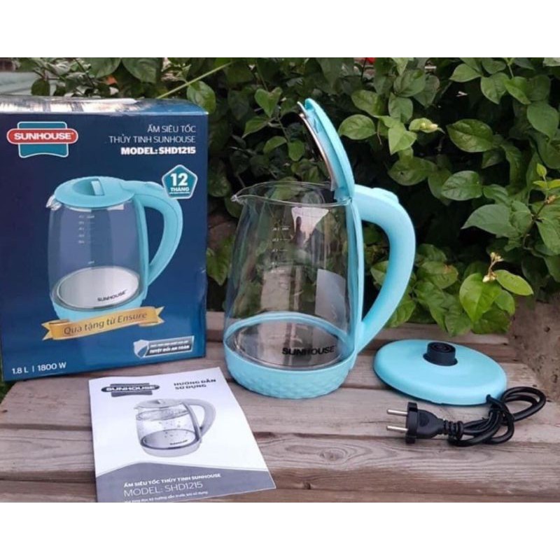 ẤM ĐUN SIÊU TỐC SUNHOUSE SHD1215 1,8lit (hkm Ensure_hộp xanh dương đậm) | Shopee Việt Nam