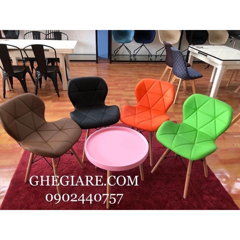 Ghế eames nệm kim cương nhiều màu, free ship hcm | Shopee Việt Nam