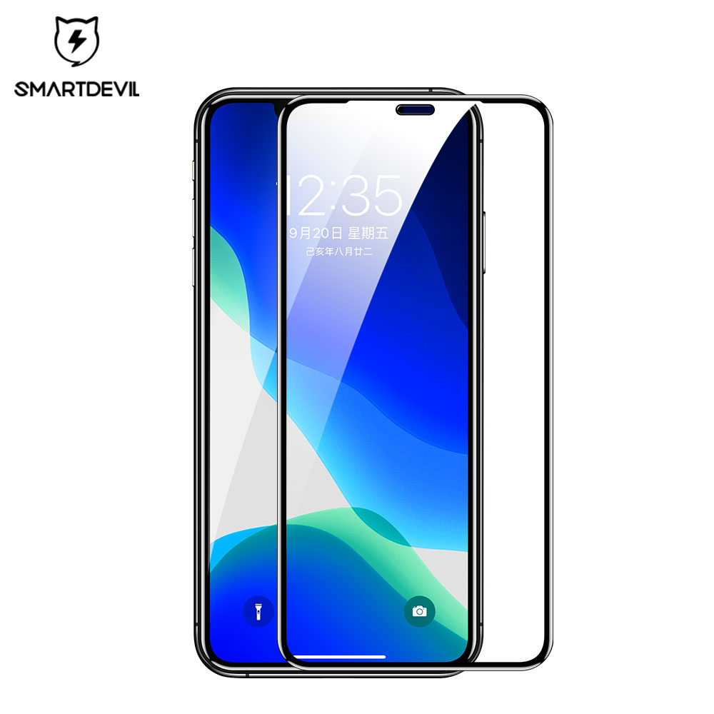SmartDevil Miếng dán bảo vệ toàn màn hình 9d siêu mịn thích hợp cho iPhone 12 max 11 pro max ...