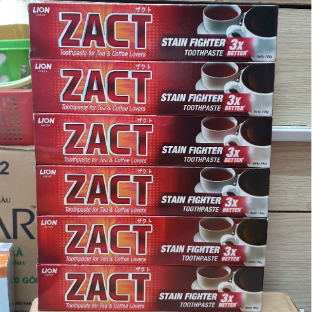 KEM ĐÁNH RĂNG TẨY TRẮNG RĂNG ZACT LION - Stain Fighter 190g | Shopee Việt Nam