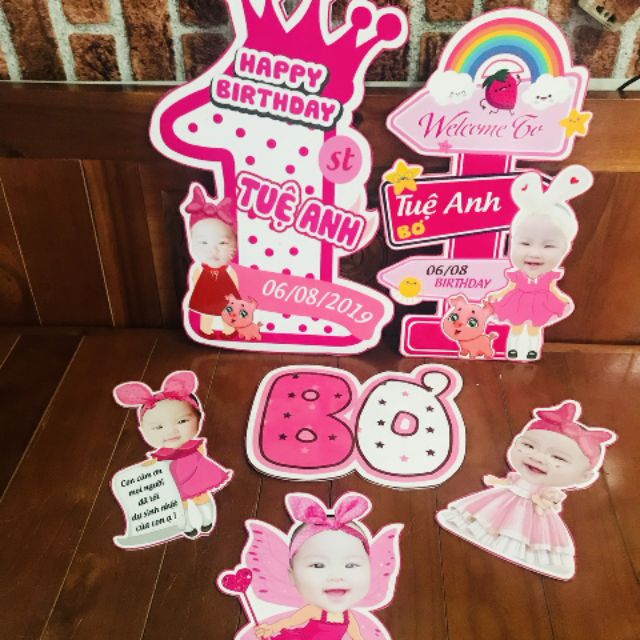 Số tuổi kèm chibi sinh nhật cao 40cm | Shopee Việt Nam