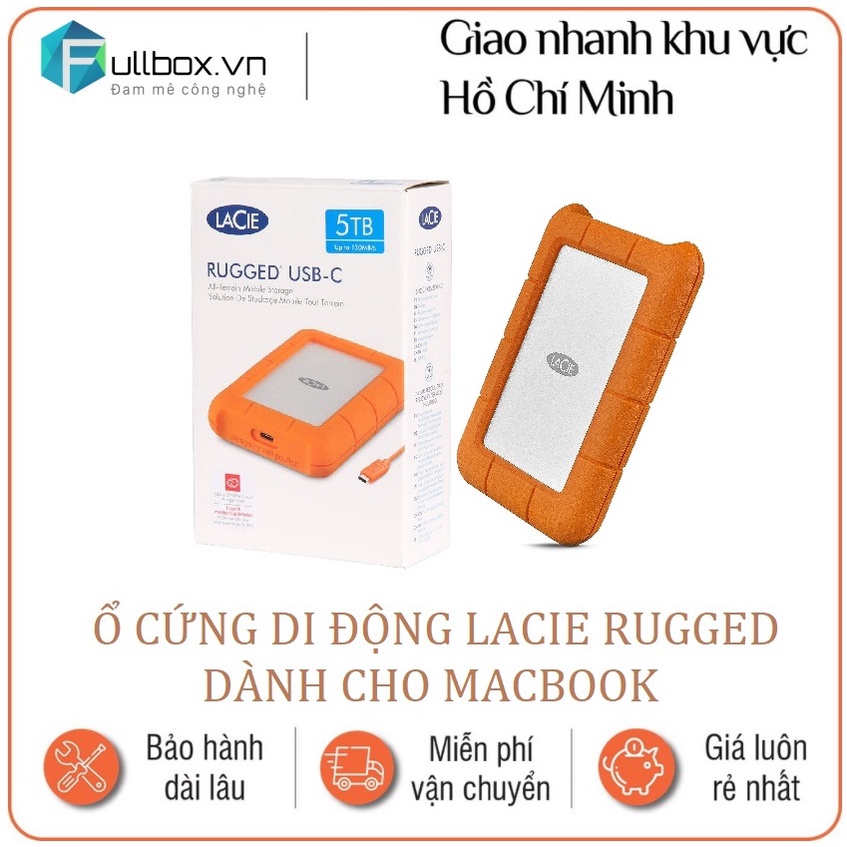 Ổ cứng di động LACIE RUGGED HDD USBC dành cho mac và windows | Shopee ...