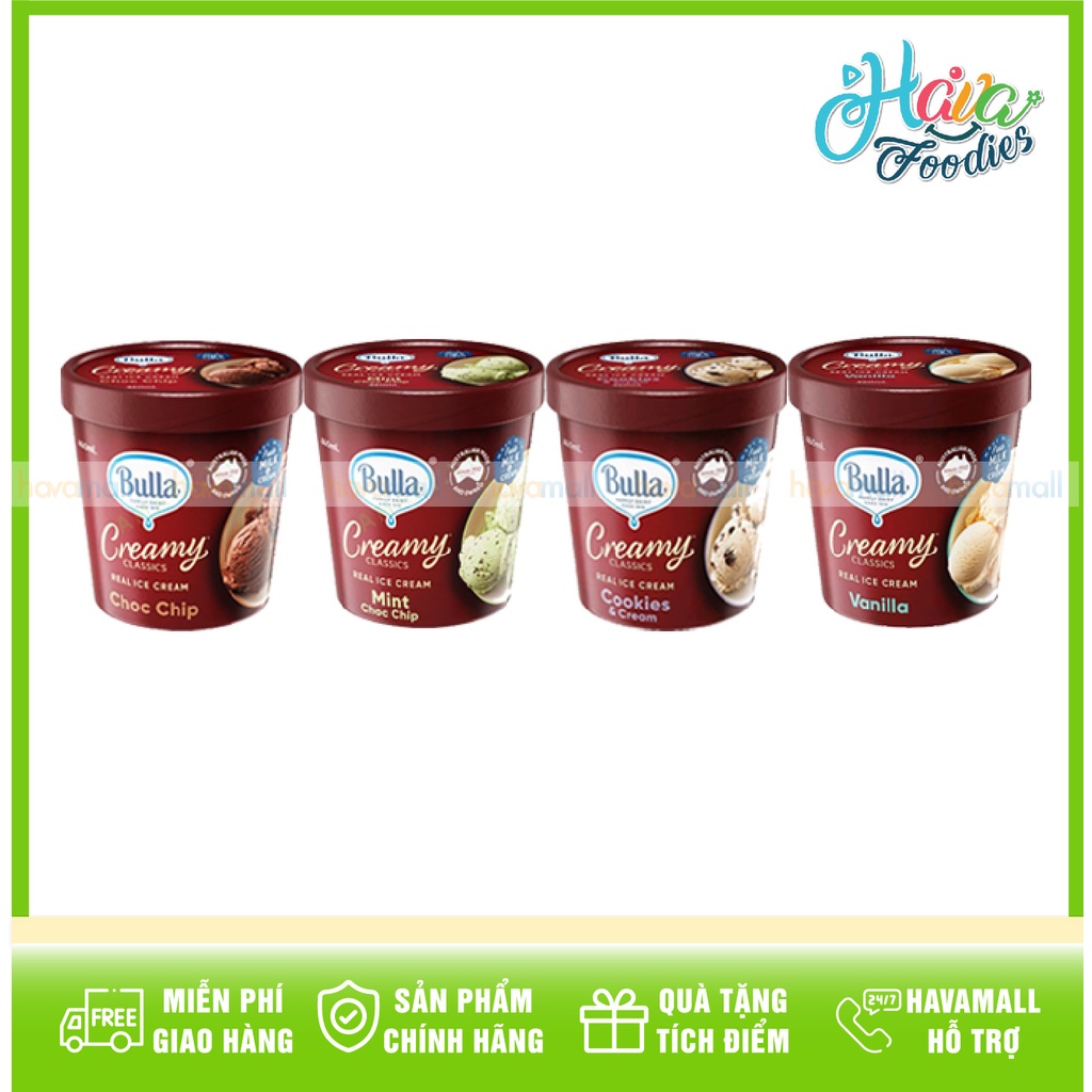[CHỈ GIAO HCM] Kem Bulla Creamy Classics 460ml | Shopee Việt Nam