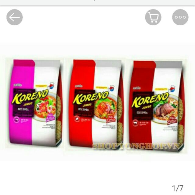 Mì cân Koreno gói 1kg (4 vị) | Shopee Việt Nam
