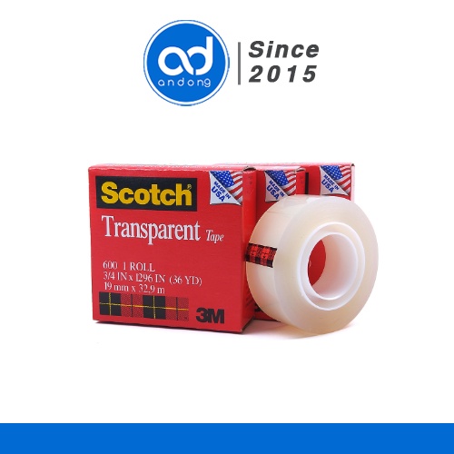 Băng Keo 1 mặt 3M 600 Scotch transparent thử mực, thử sơn | Shopee Việt Nam