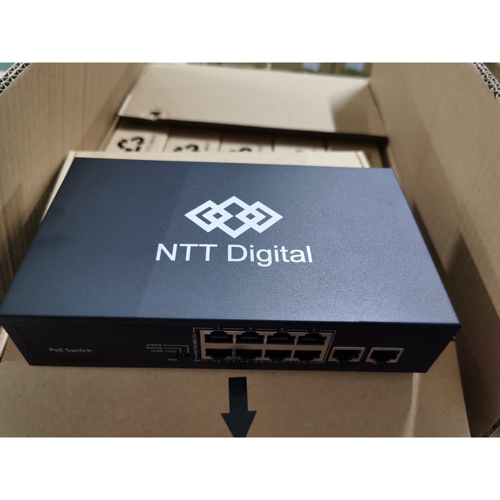 Bộ chia mạng PoE 10 cổng NTT-P101008-2R | Shopee Việt Nam