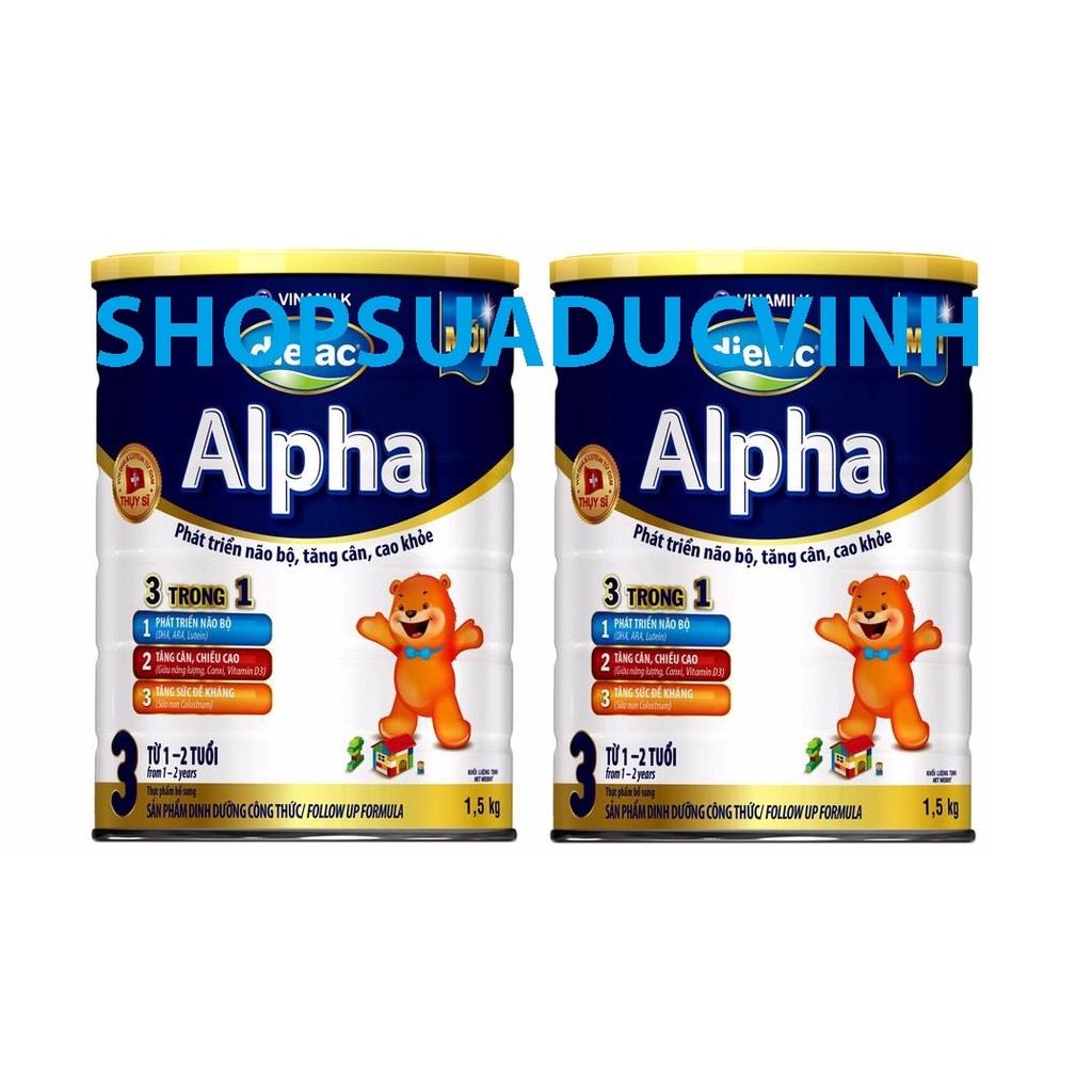 Combo 2 hộp Sữa bột Dielac Alpha Step 3 (1500g) (1-2 tuổi) | Shopee Việt Nam