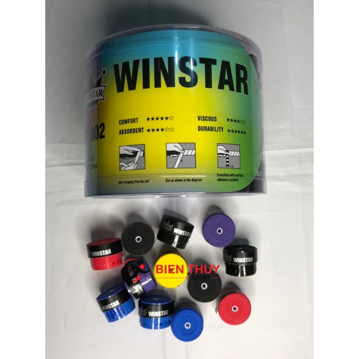 Combo5 Chiếc Quấn Cán Winstar VG002, Cuốn Cán Vợt Cầu Lông Chống Trơn (Giao Màu Ngẫu Nhiên ...