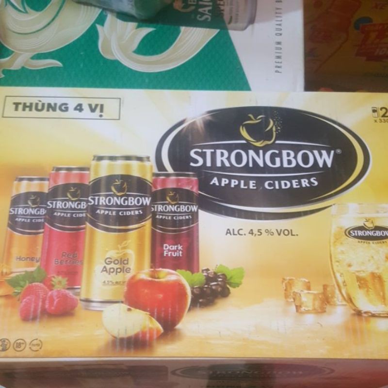 Combo 10 lon bia strongbow mix vị | Shopee Việt Nam