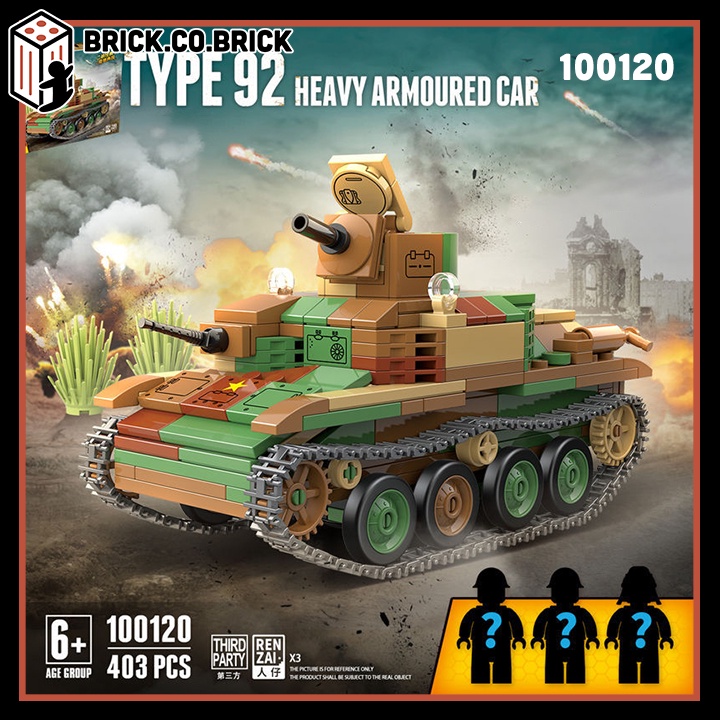 Mô hình Lắp ráp Xe Tăng Type 92 Hạng Nhẹ Quân Đội Nhật WW2 Army 100120 ...