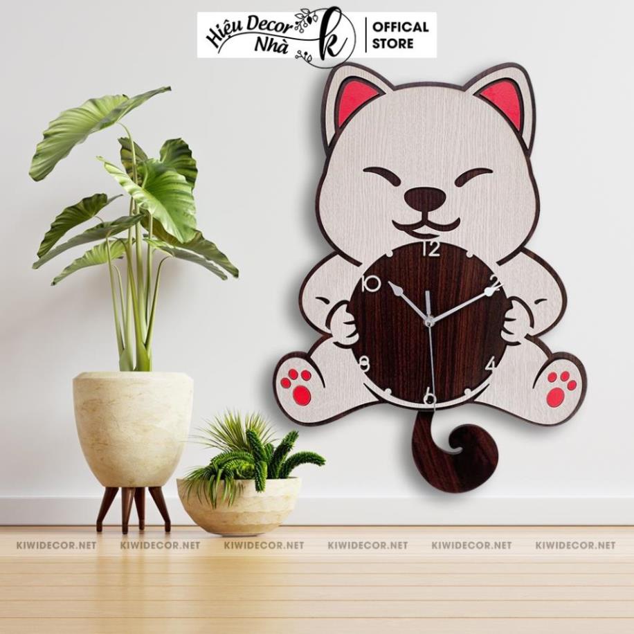 Đồng Hồ Treo Tường Dễ thương Decor Chó Shiba, Trang Trí Nhà Cửa, Quà ...