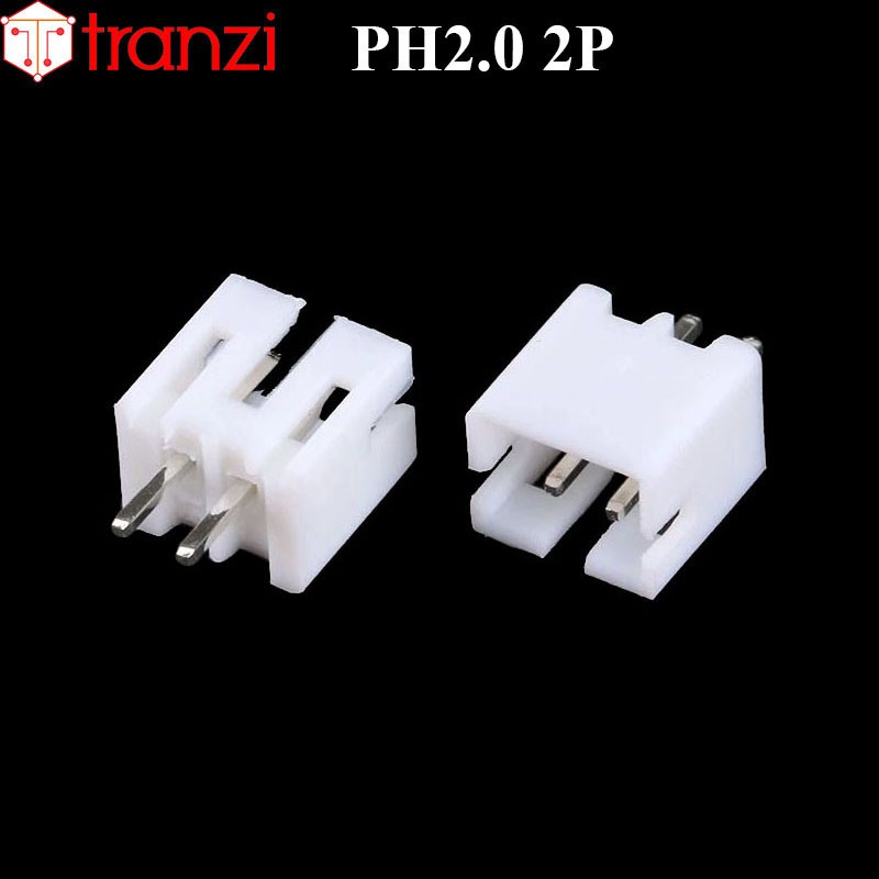 Giắc cắm header 2.0mm PH2.0 2P 3P 4P 5P 6P 7P 8P 9P 10P 11P 12P chân cắm thẳng trắng | Shopee ...