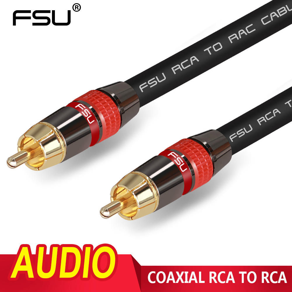 Fsu 0,5m 1m 2m 3m 5m Cáp âm thanh kỹ thuật số đồng trục RCA sang RCA ...